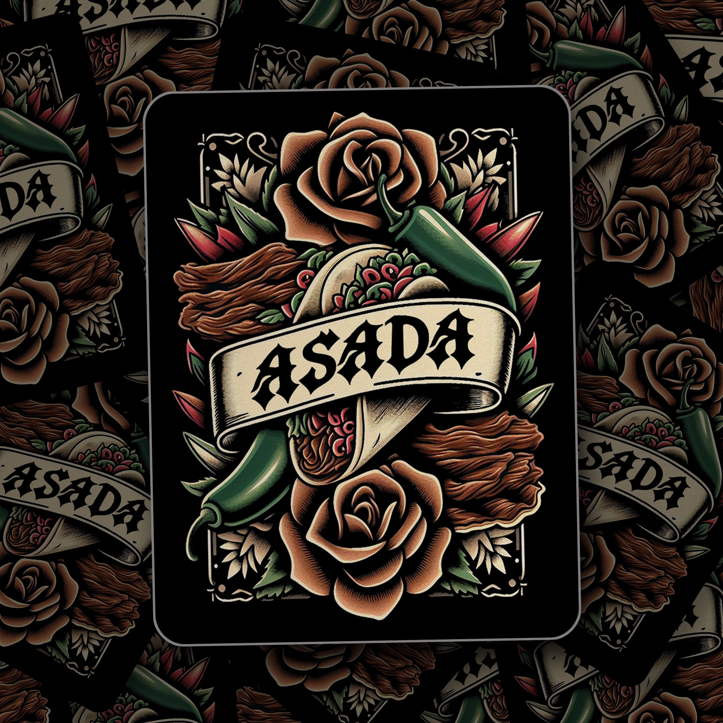 Asada Illustration Sticker – Taco Gear