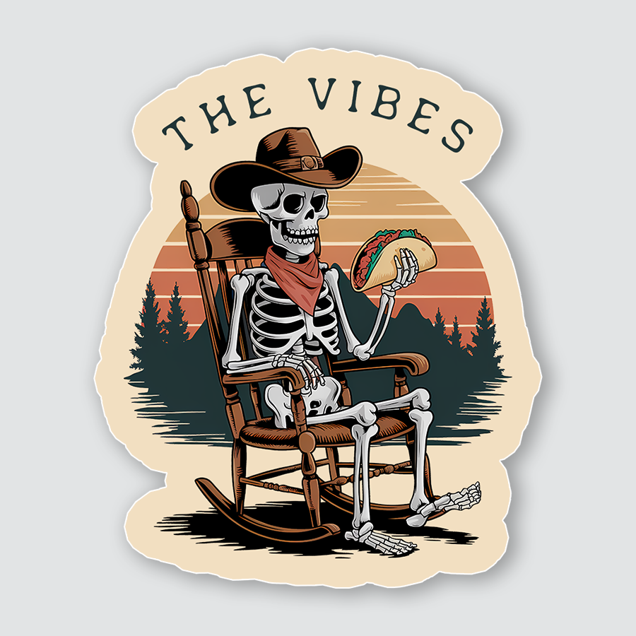 The Vibes (Taco Cowboy Edition) Sticker – Taco Gear